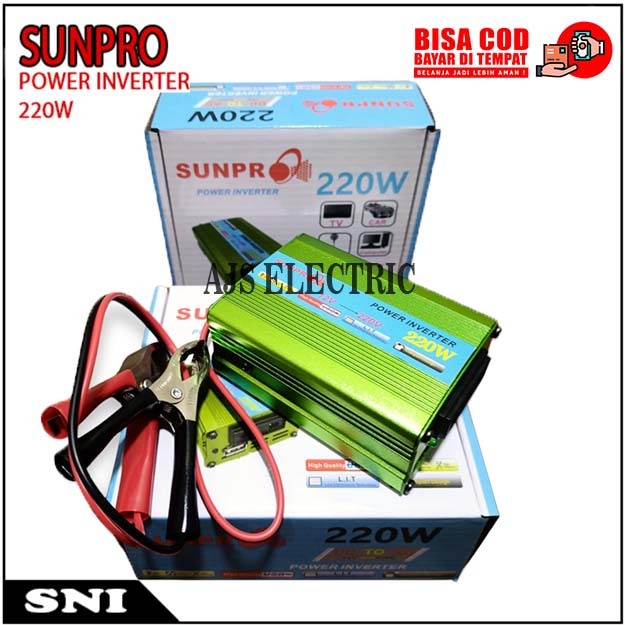 Jual Inverter Sunpro 220W Power Inverter DC To AC Sunpro 220 Watt ...
