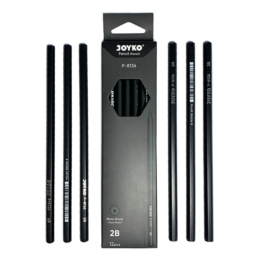 Jual Pencil Joyko 2B Pensil Joyko 2B P-8136 (1 BOX 12 PCS) | Shopee ...