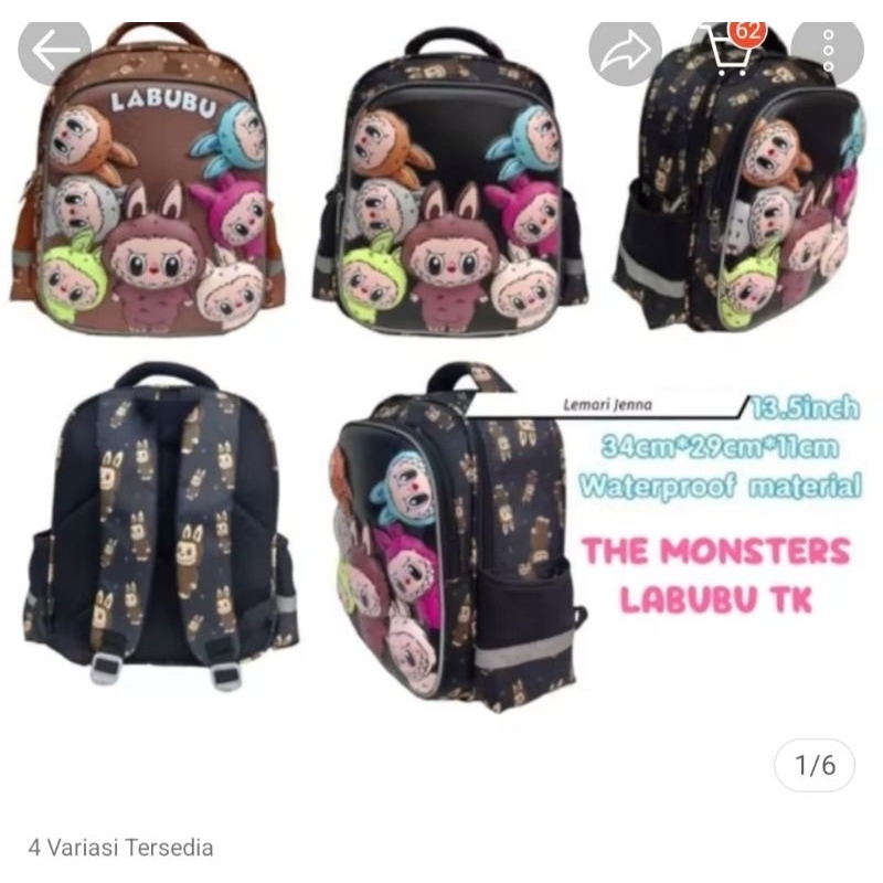 Jual tas labubu monster / tas HSD original | Shopee Indonesia