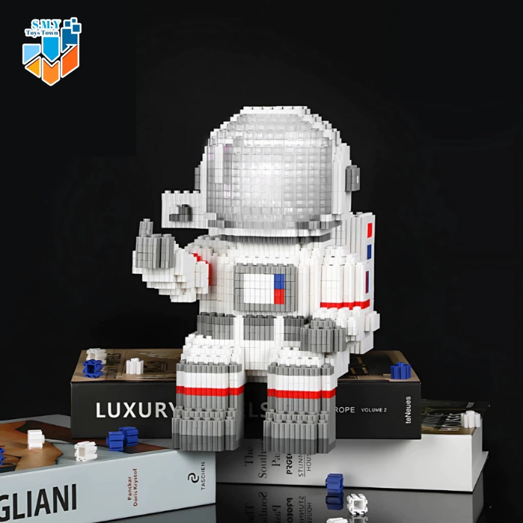 Jual SMY Toystown Nano Block Astronaut Pen Holder Medium 3D Model Blok ...