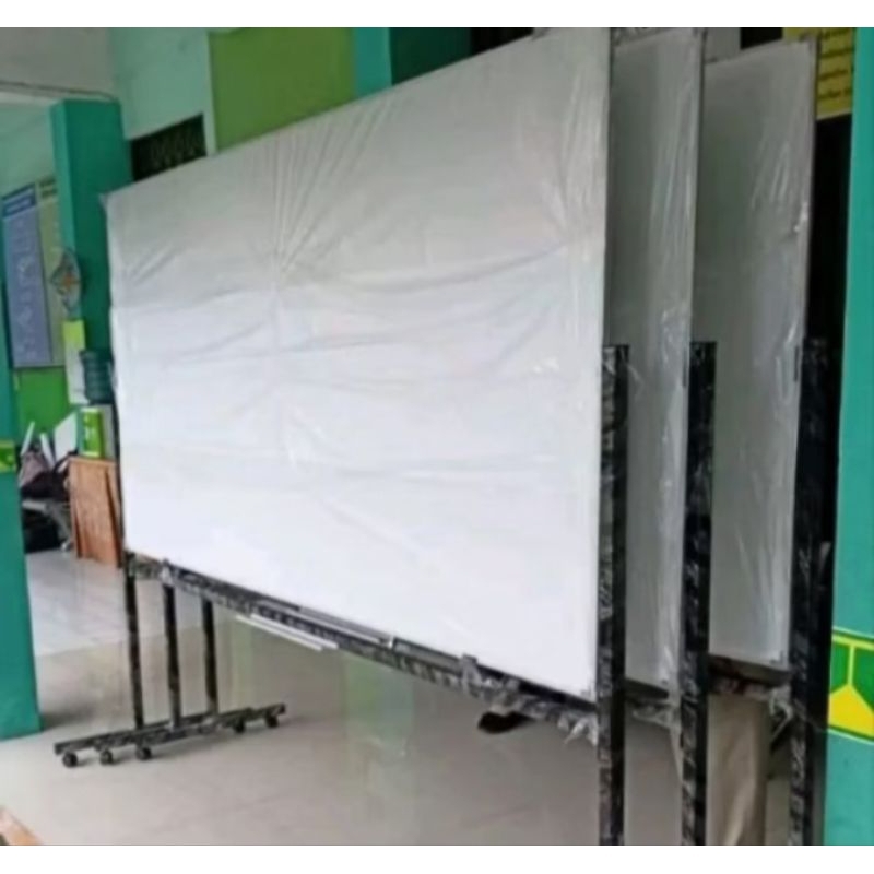 Jual Daiki Papan Tulis White Board Double Face Stand Magnetik uk 100 x ...