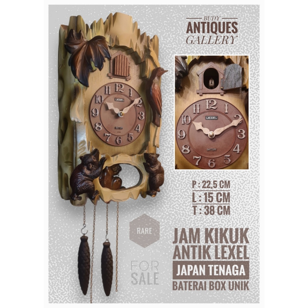Jual Jam Kikuk Lexel Japan Boks Model Dahan Pohon - Langka | Shopee ...