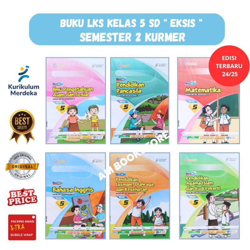 Jual BUKU LATIHAN SOAL ( LKS ) EKSIS, UNTUK KELAS 5 SD/ MI SEMESTER 2 KURIKULUM MERDEKA DARI ...