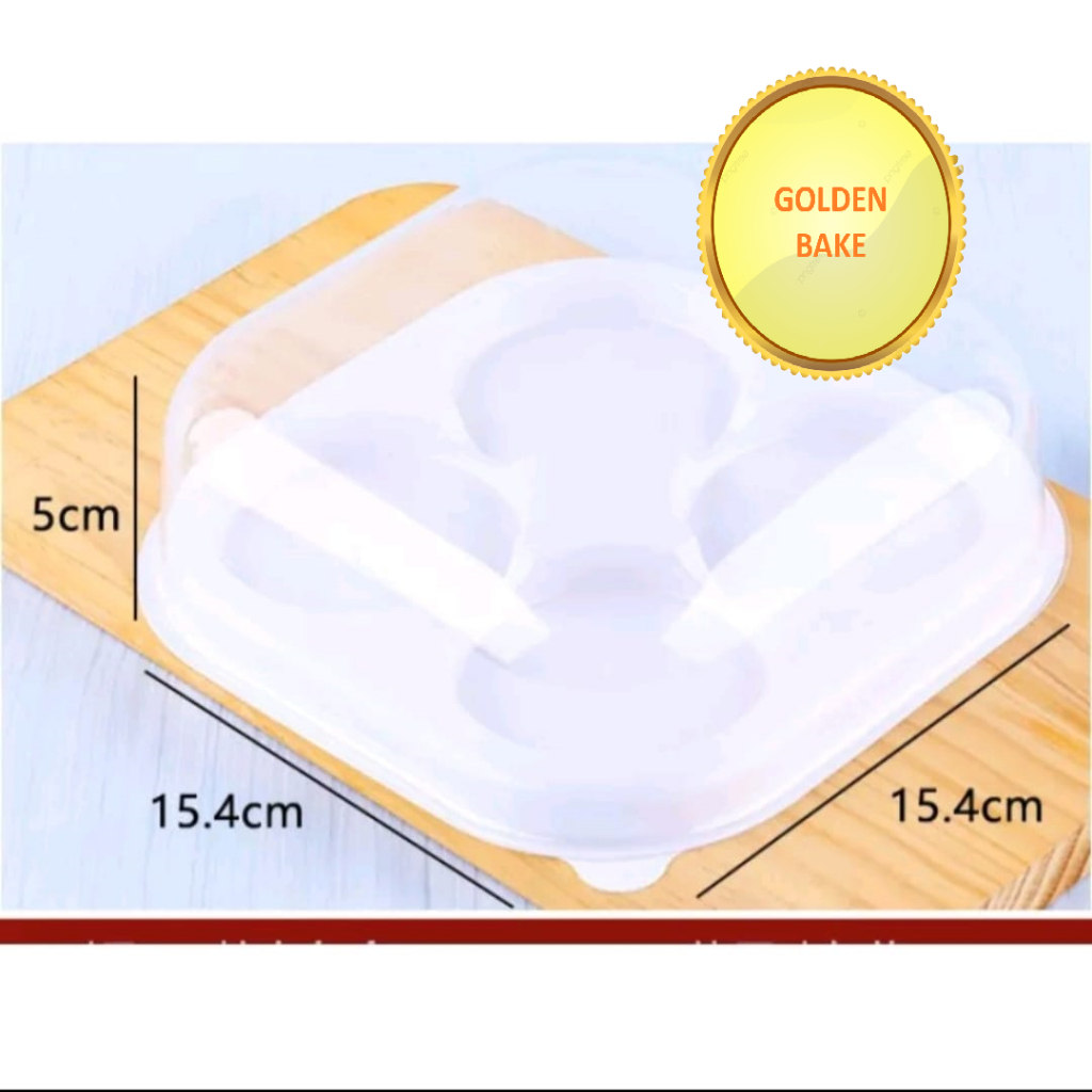 Jual GBake 10 set Tray Mika Mochi 4 LUBANG Sekat Kotak Box Mika Mochi ...
