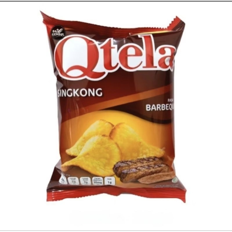 Jual QTELA BBQ 20 GRAM 1 RENTENG ISI 10 BUNGKUS | Shopee Indonesia