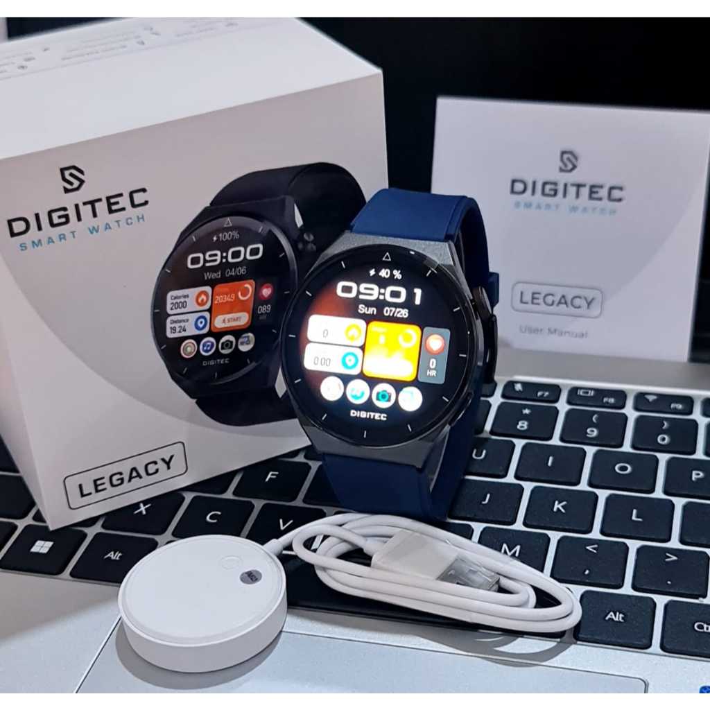 Jual JAm tangan Pria Digitec Smartwatch LEGACY tali silicon/rubber ...