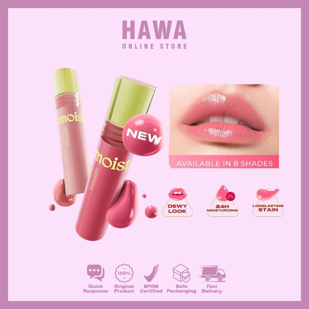 Jual NEW! Wardah Moist Dew Tint 3 g - Liptint yang Mengadung Oatmilk ...