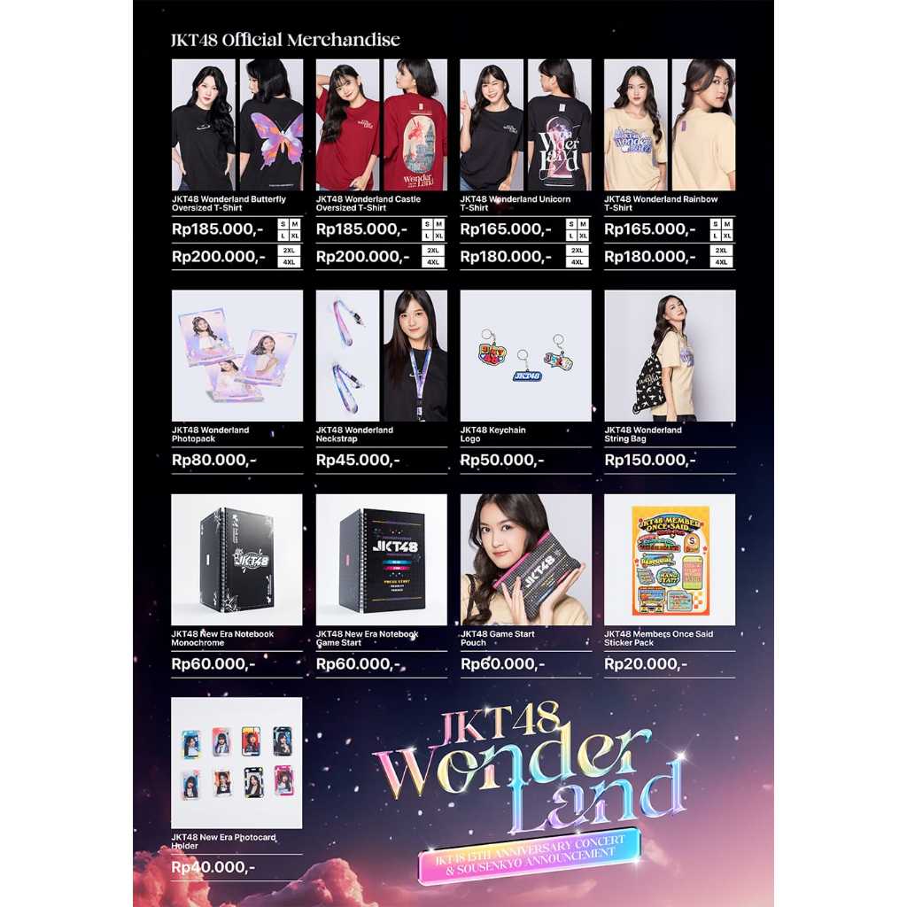 Jual PRE-ORDER MERCH WONDERLAND JKT48 | Shopee Indonesia