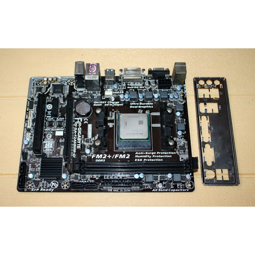 Jual PAKET MOBO AMD FM2+ GIGABYTE GA-F2A68HM-D3H + AMD A6 7400 APU ...
