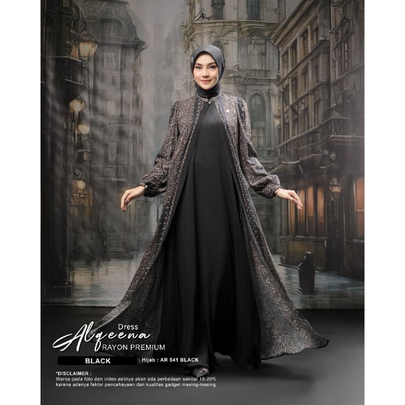 Jual ALQEENA DRESS MOTIF BATIK BY ARRAFI | Shopee Indonesia