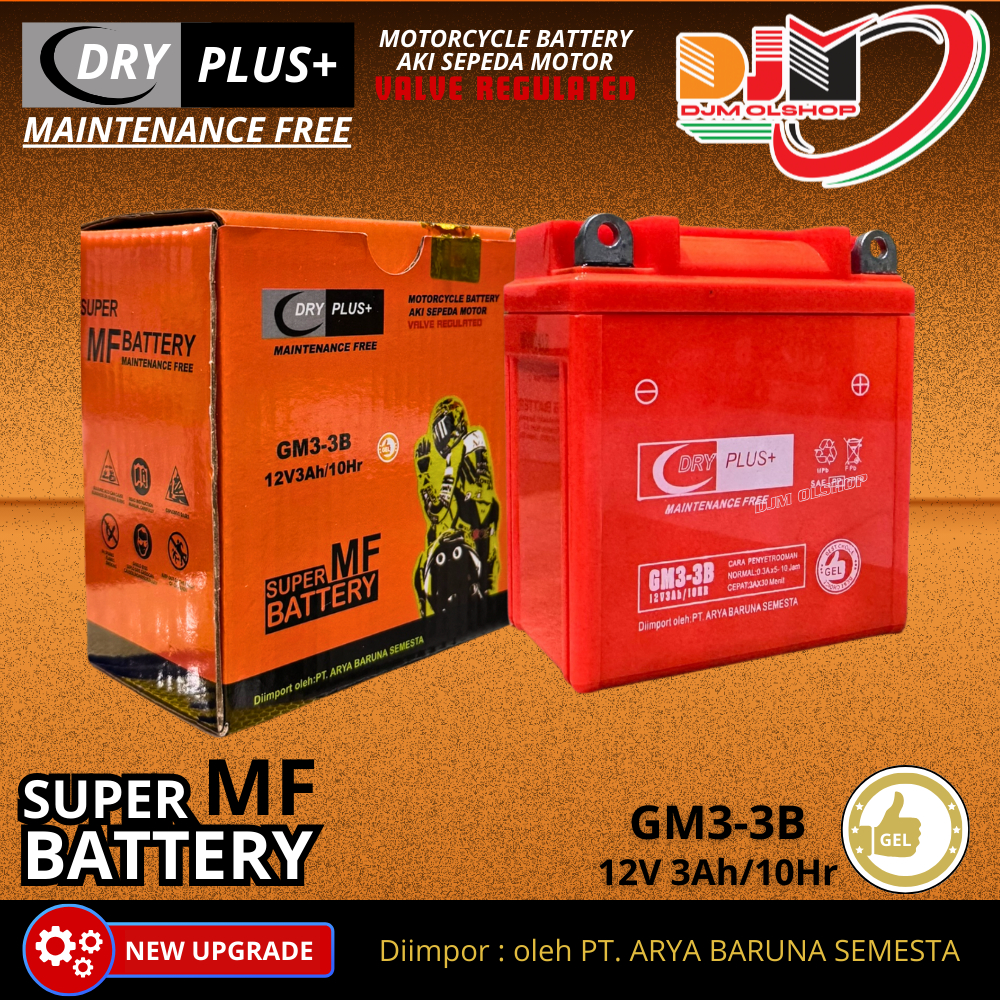 Jual AKI Kering Motor Rxking Rxs Ninja R Nsr DRY PLUS GM3-3B Original | Shopee Indonesia
