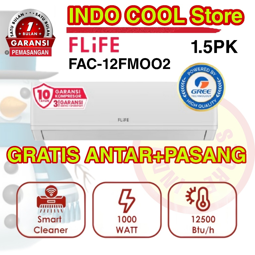 Jual Ac Flife 1.5 PK Standard FAC-12FMOO2 | Shopee Indonesia