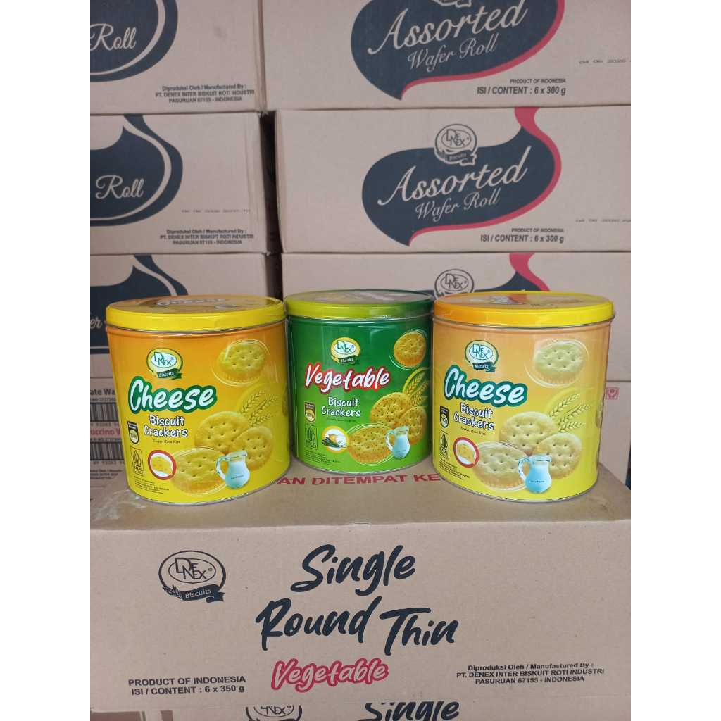 Jual denex kaleng single round thin 350 gram 1 dus isi 6 kaleng ...