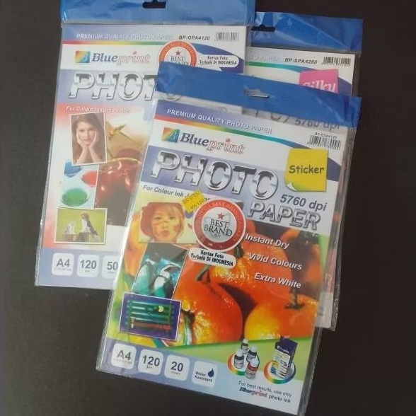 Jual KERTAS FOTO MERK BLUE PRINT | Shopee Indonesia