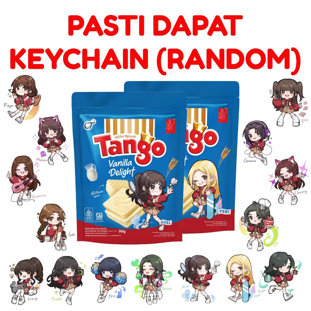 Jual JKT48 X Tango Wafer Pouch 99gr (PASTI DAPAT Keychain/Key Chain ...