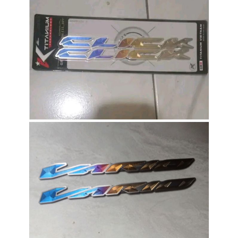 Jual Emblem click/vario titanium original | Shopee Indonesia