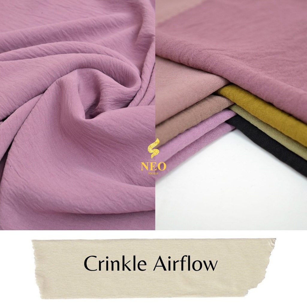 Jual KAIN CRINKLE AIRFLOW 58" (Harga Per 0,5 Meter) | Shopee Indonesia