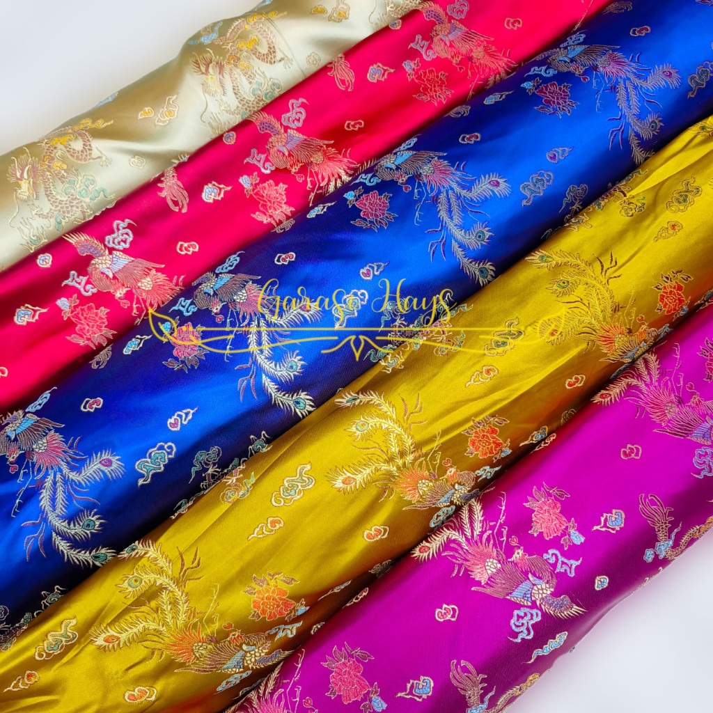 Jual Kain Cheongsam Cheong Sam Jibao China Shanghai Naga Liong Dragon ...