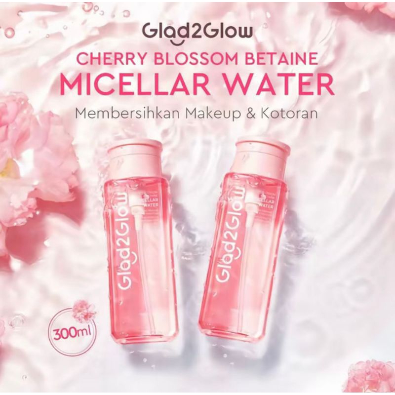 Jual Micellar Water Glad2Glow Cherry Blossom Betaine Micellar Water ...