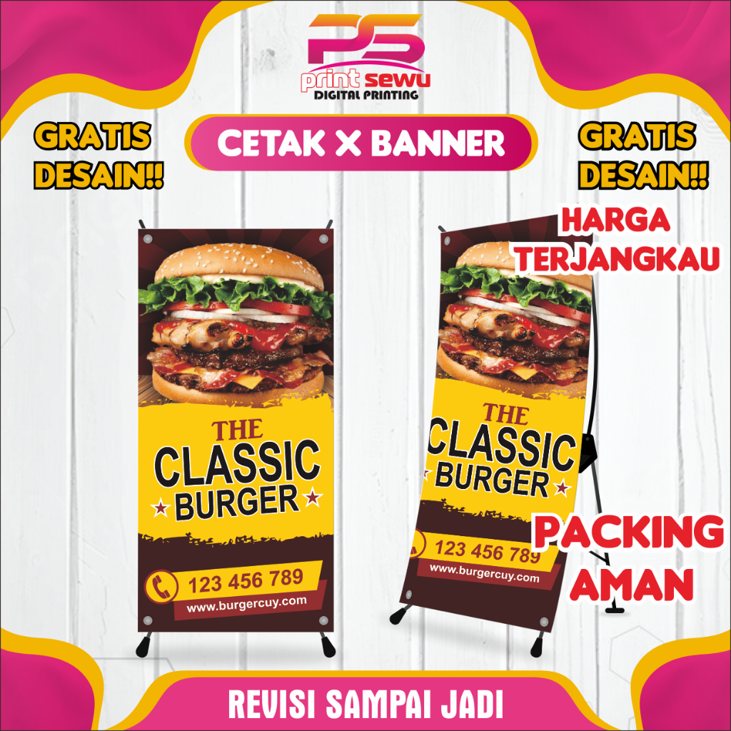 Jual CETAK X-BANNER 280 KUALITAS LUAR RUANGAN | TEMA MAKANAN | REVISI ...