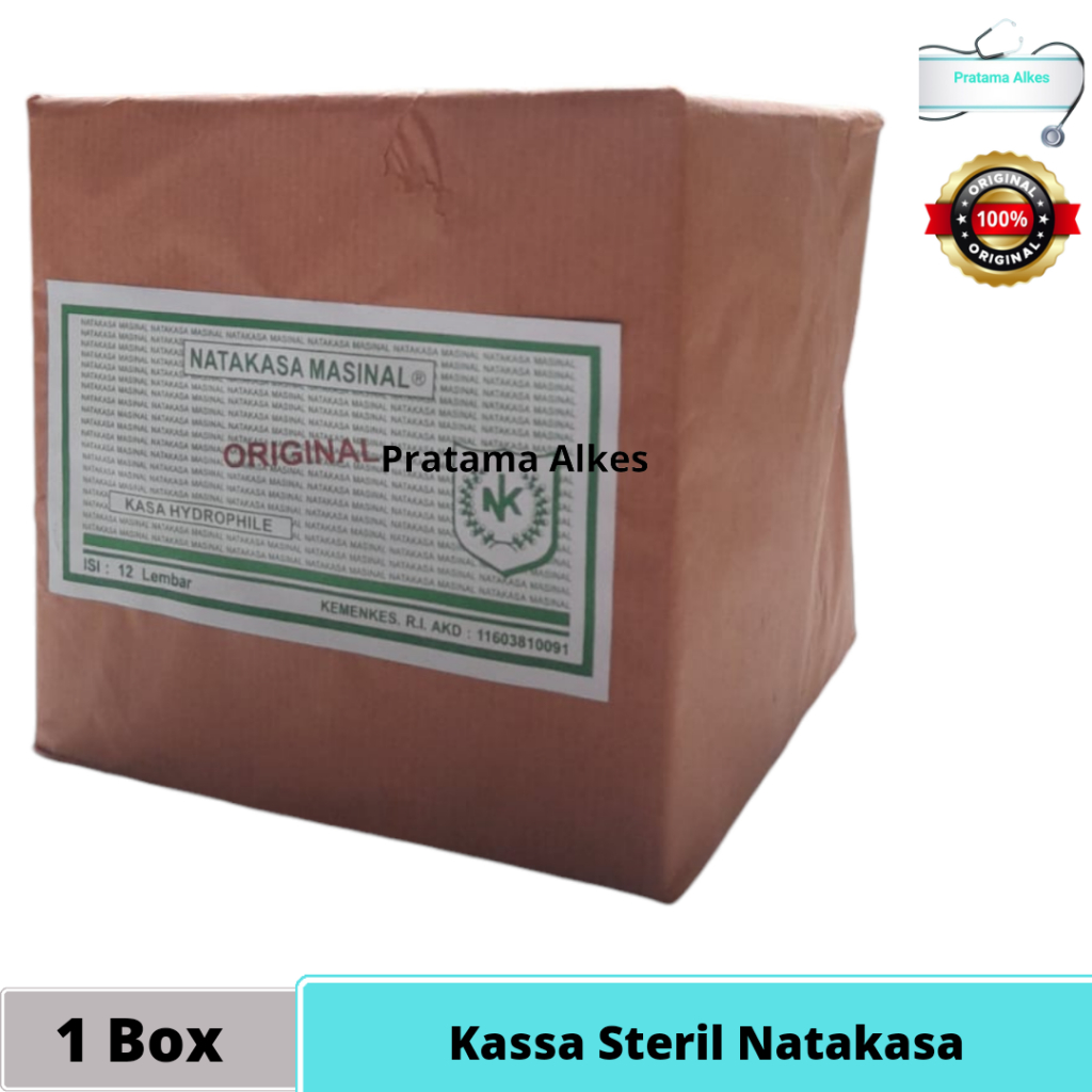 Jual Per Box Besar Kassa Steri Natakasa isi 120 Lembar / Perban Steril ...