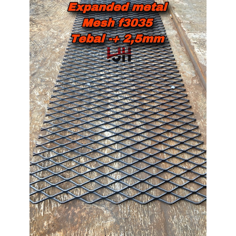 Jual Expanded metal mesh f 3035 ukuran costum . kawat ram plat besi ...