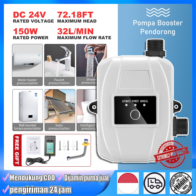 Jual 150W Automatis Pompa Booster Pendorong Air Shower 35L Menit Pump ...