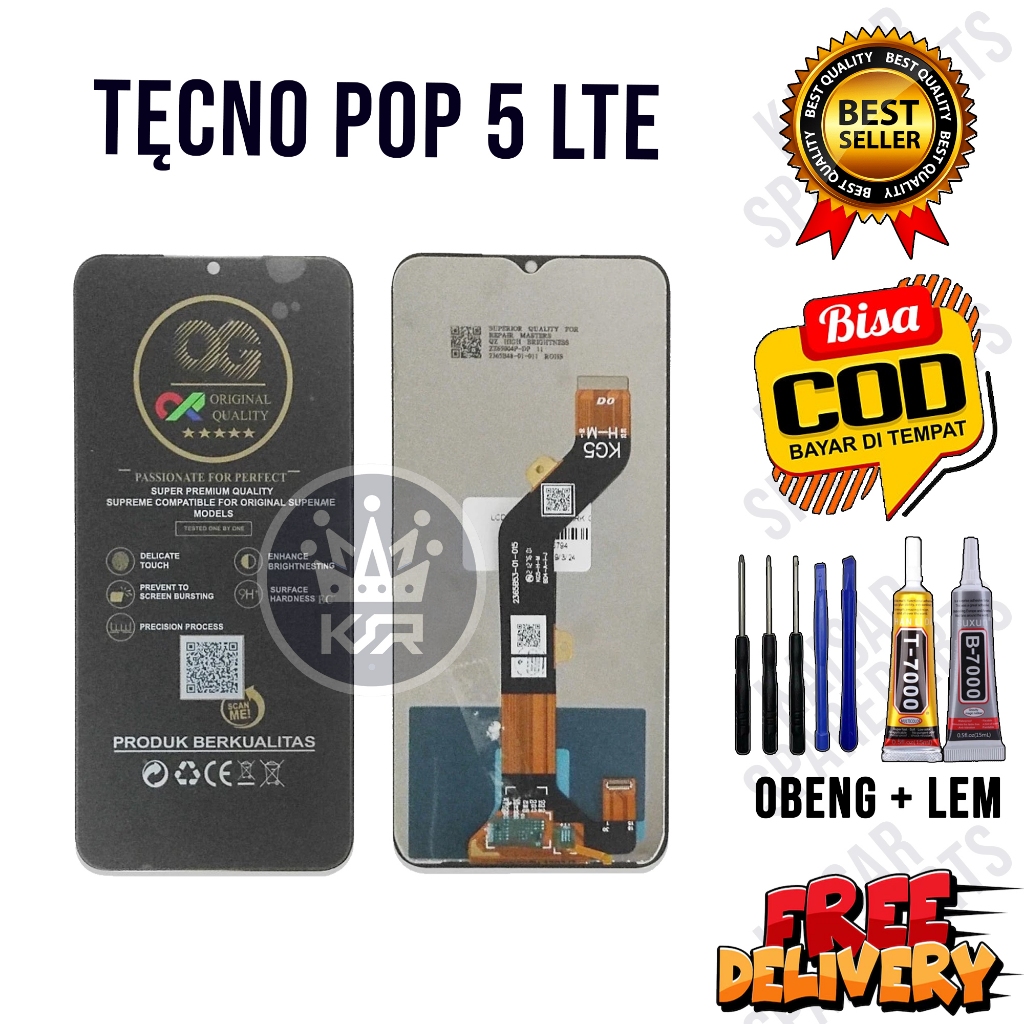Jual Lcd Touchscreen TECNO POP 5 LITE Original OEM Quality Fullset ...