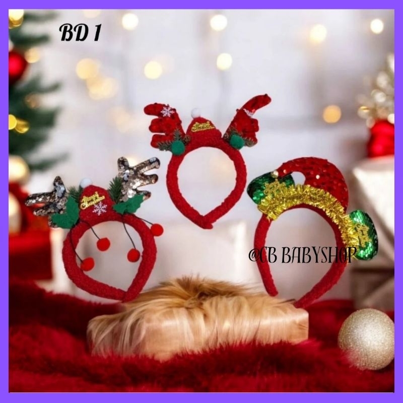 Jual BABYSHOP Bando Anak Natal Bando Merry Christmas Bando Rusa Bando ...