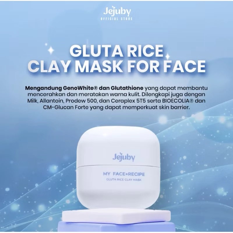 Jual JEJUBY Gluta Rice Clay Mask My Face Recipe Masker JEJUBY | Shopee ...