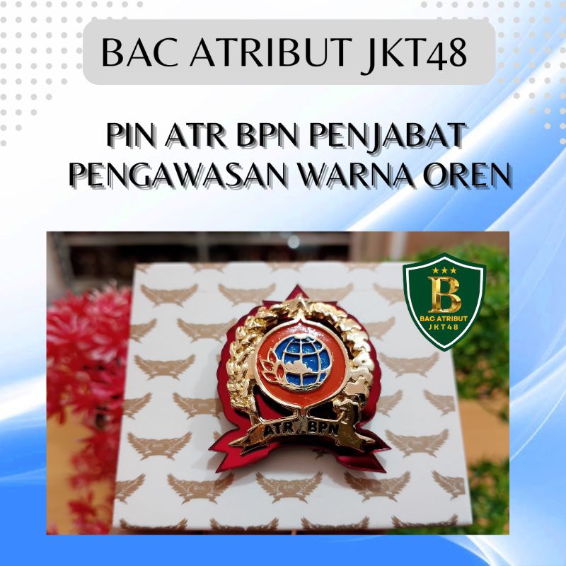 Jual BAC ATRIBUT JKT48 - PIN ATR-BPN PENJABAT PENGAWASAN WARNA OREN ...