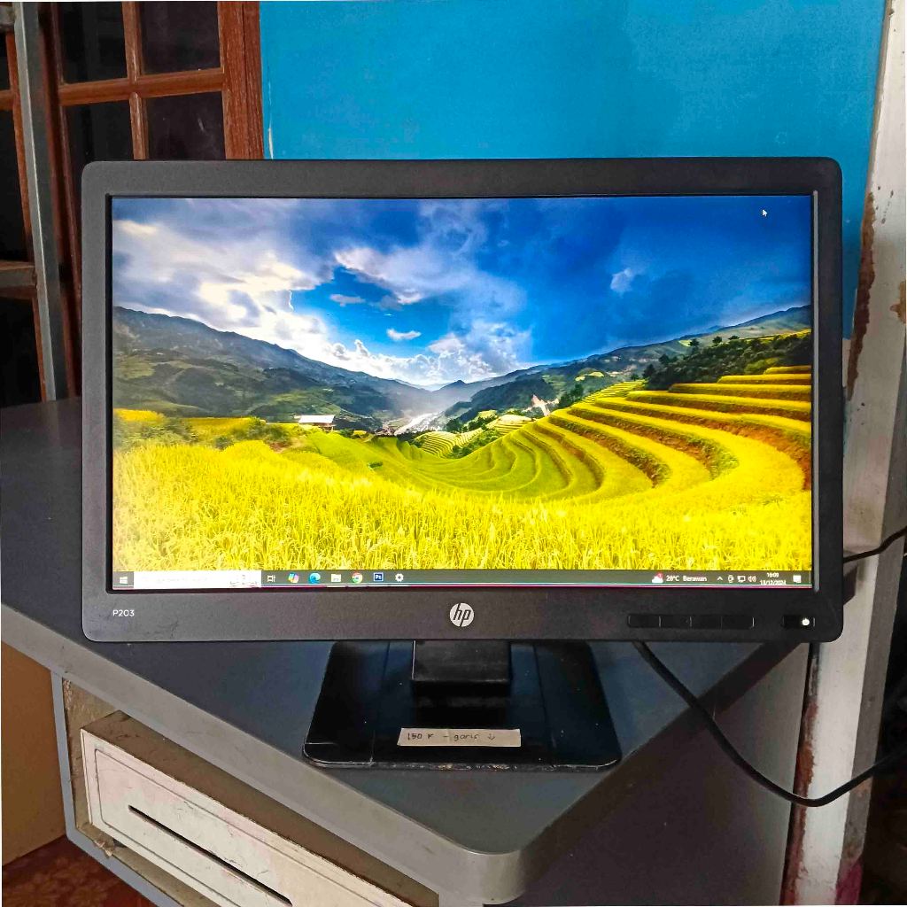 Jual Monitor Led Merk Hp P203 Ukuran Layar 20 Inch Kondisi Normal K002 ...