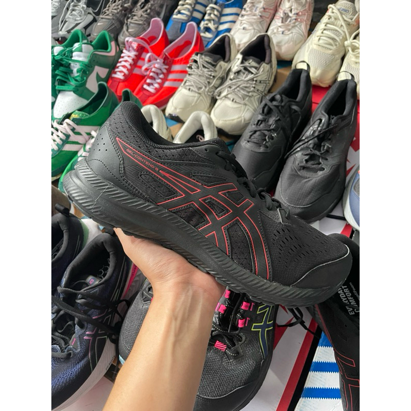 Jual Asics Gel Contend 8 Black Red | Shopee Indonesia