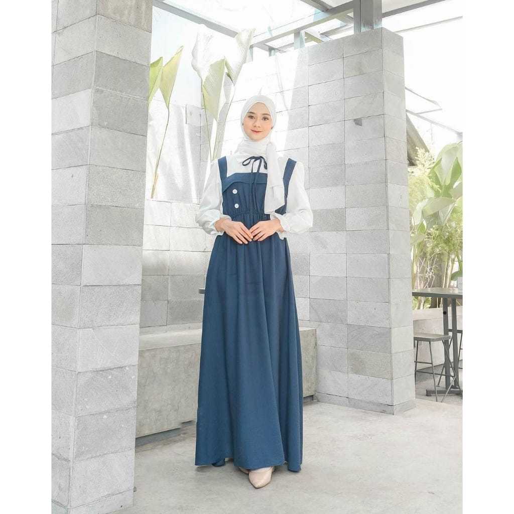 Jual Dwaf Style Official_Reyna Gamis Model Variasi Kancing Depan ...