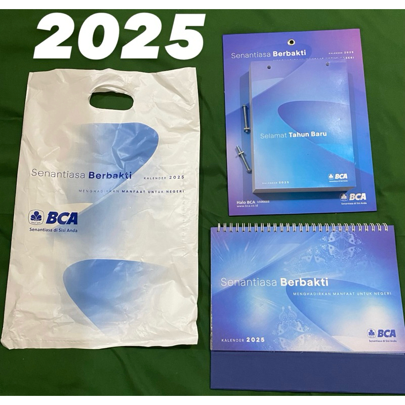 Jual kalender 2025 bank bca harian sobek meja bulanan prioritas ...