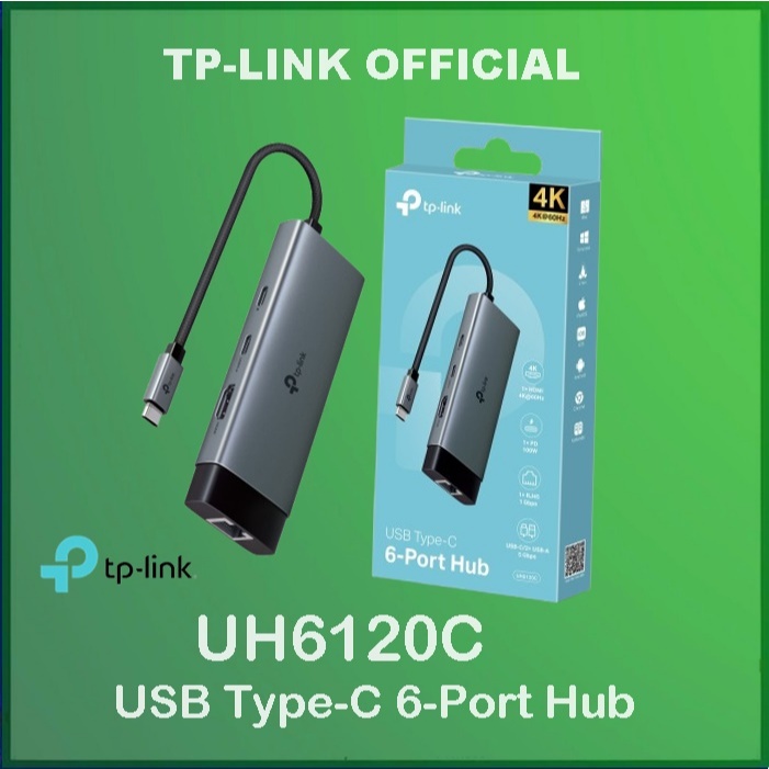 Jual TP-Link UH6120C USB Type-C 6-Port Hub UH 6120C | Shopee Indonesia