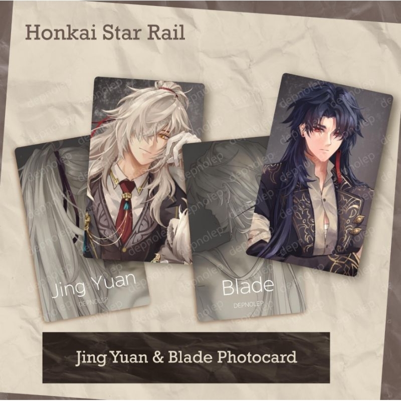 Jual Photocard Honkai Star Rail - Jing Yuan & Blade (fanmade bt Dep) | Shopee Indonesia