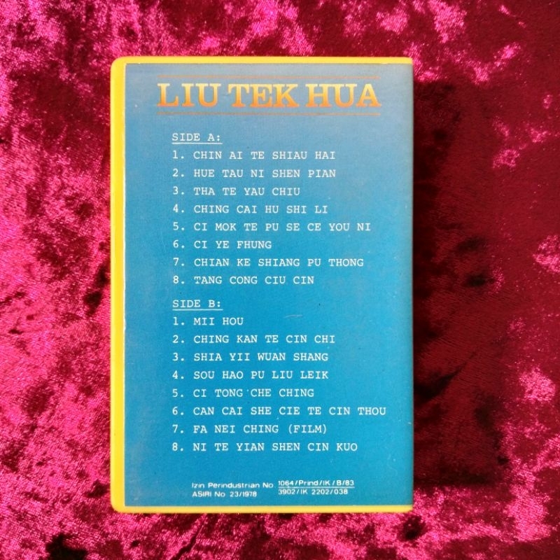 Jual Kaset Liu Tek Hua (Andy Lau) - Chin Ai Te Shiau Hai | Shopee Indonesia