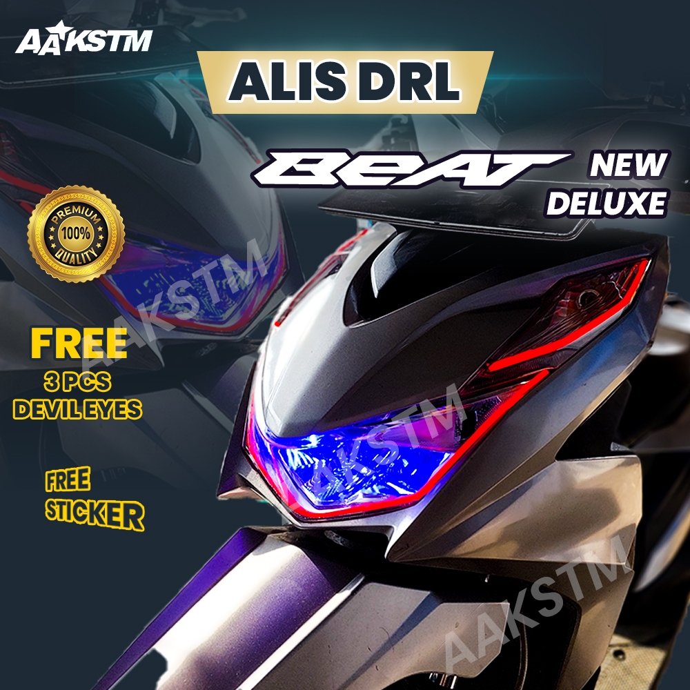 Jual SEPAKET LAMPU ALIS LED DRL NEW BEAT DELUXE 2020 - 2023 BONUS DEVIL EYES ALIS SEIN BEAT ...