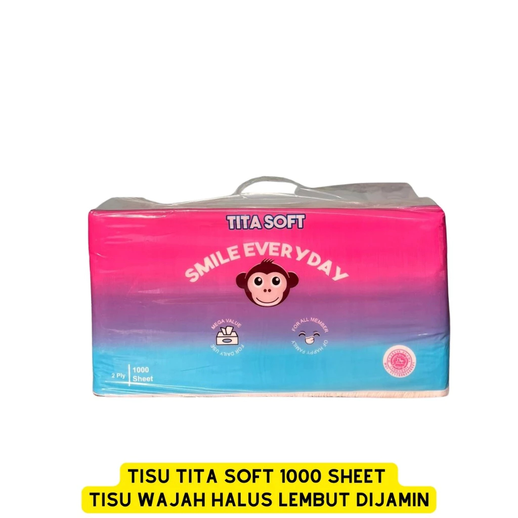 Jual Tisu Murah TITA SOFT 1000 SHEET - Tissu wajah halus lembut DIJAMIN ...