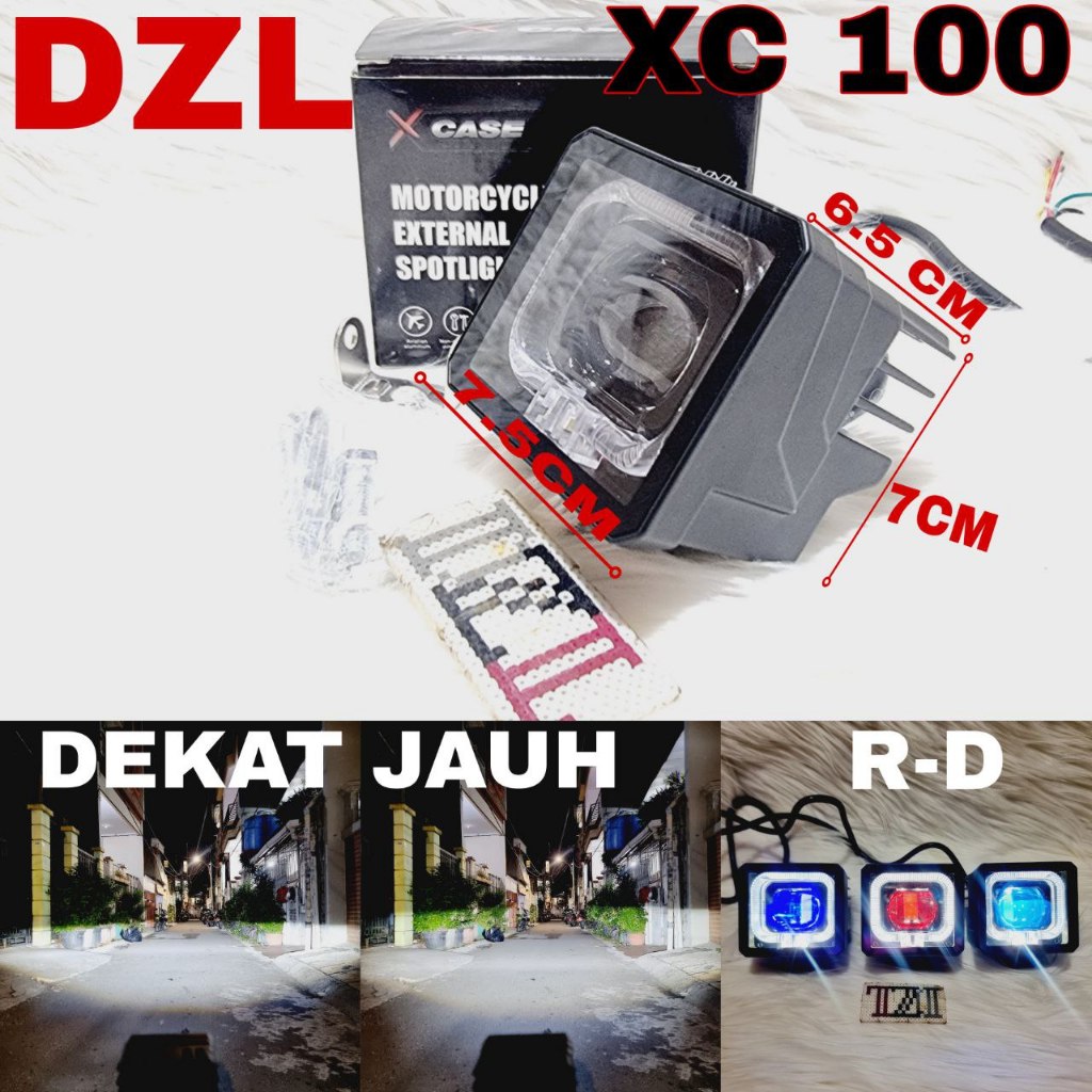 Jual Lampu tembak sorot led xcase xc 100 cut off ring devil 27 watt ...