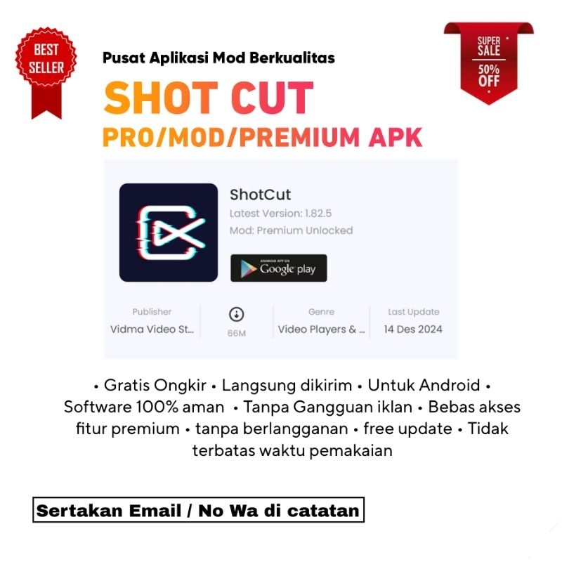 Jual SHOT CUT APK PRO/MOD/PREMIUM | Shopee Indonesia