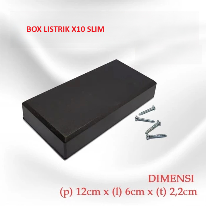 Jual Box X10 SLIM Kotak Casing Plastik UNTUK LISTRIK DAN PERANGKAT ...