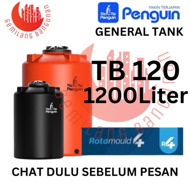 Jual Tangki Air Penguin / Toren Air Penguin TB 120 ( 1200 Liter )- Tipe ...