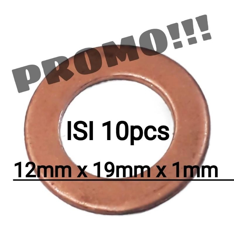 Jual Ring Tembaga Ring Solar Ring Oli Ukuran 12mm x 19mm Tebal 1mm Isi ...
