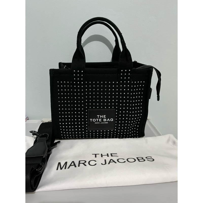 Jual Preloved Tas Marc Jacobs The Tote Bag The Small Crystal Canvas ...