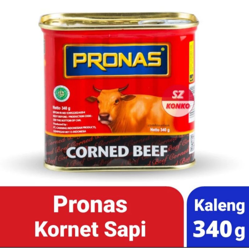 Jual Pronas Kornet Sapi 340 gr - Corned Beef Daging Kaleng BPOM RI ...