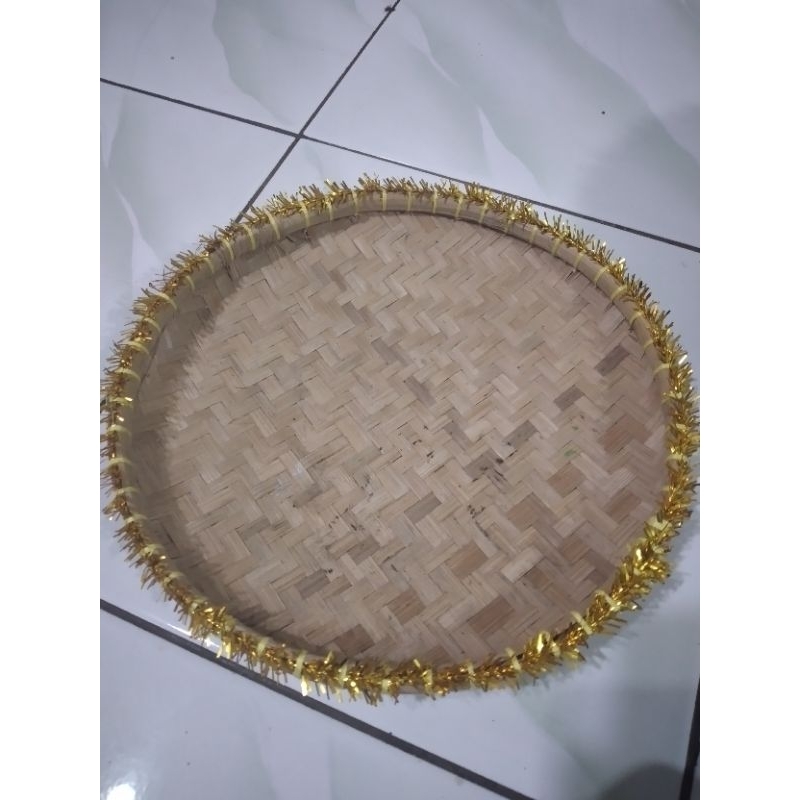 Jual Piring bambu Anyam,Cecepeh kecil bambu | Shopee Indonesia