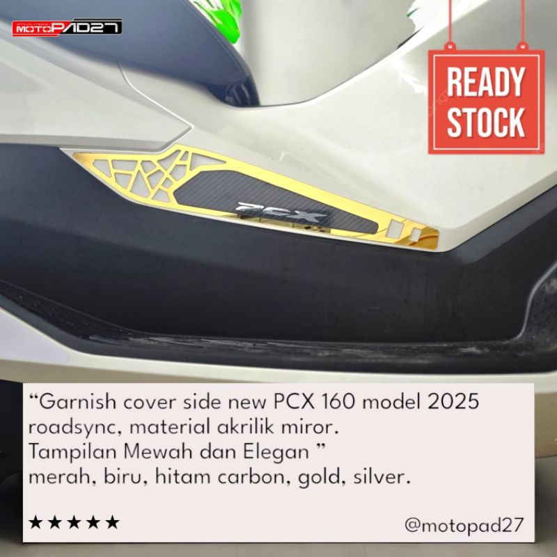 Jual GARNIS GARNISH COVER GARNIS PCX 160 2025 MODEL ROADSYNC | Shopee ...