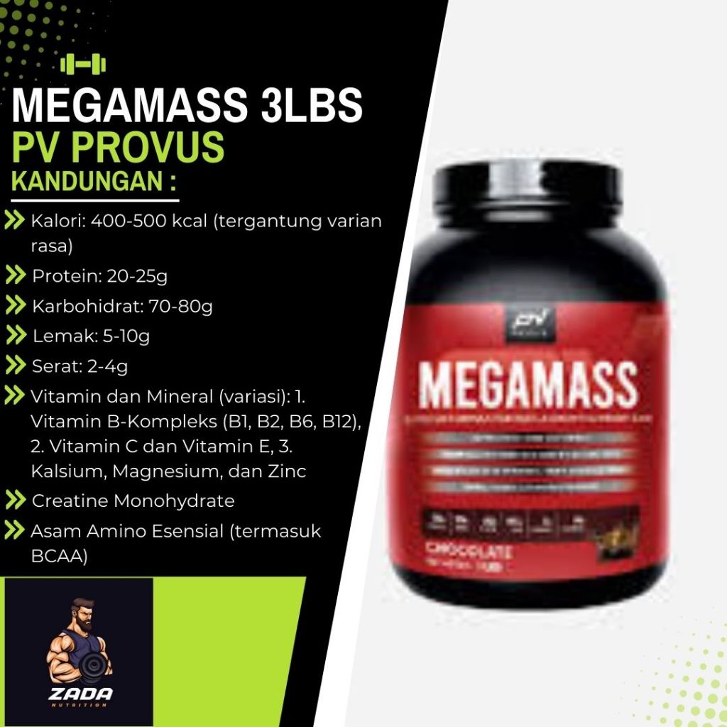 Jual Provus Mega Mass Gainer 3lbs Supplement Fitness Bulking Susu ...